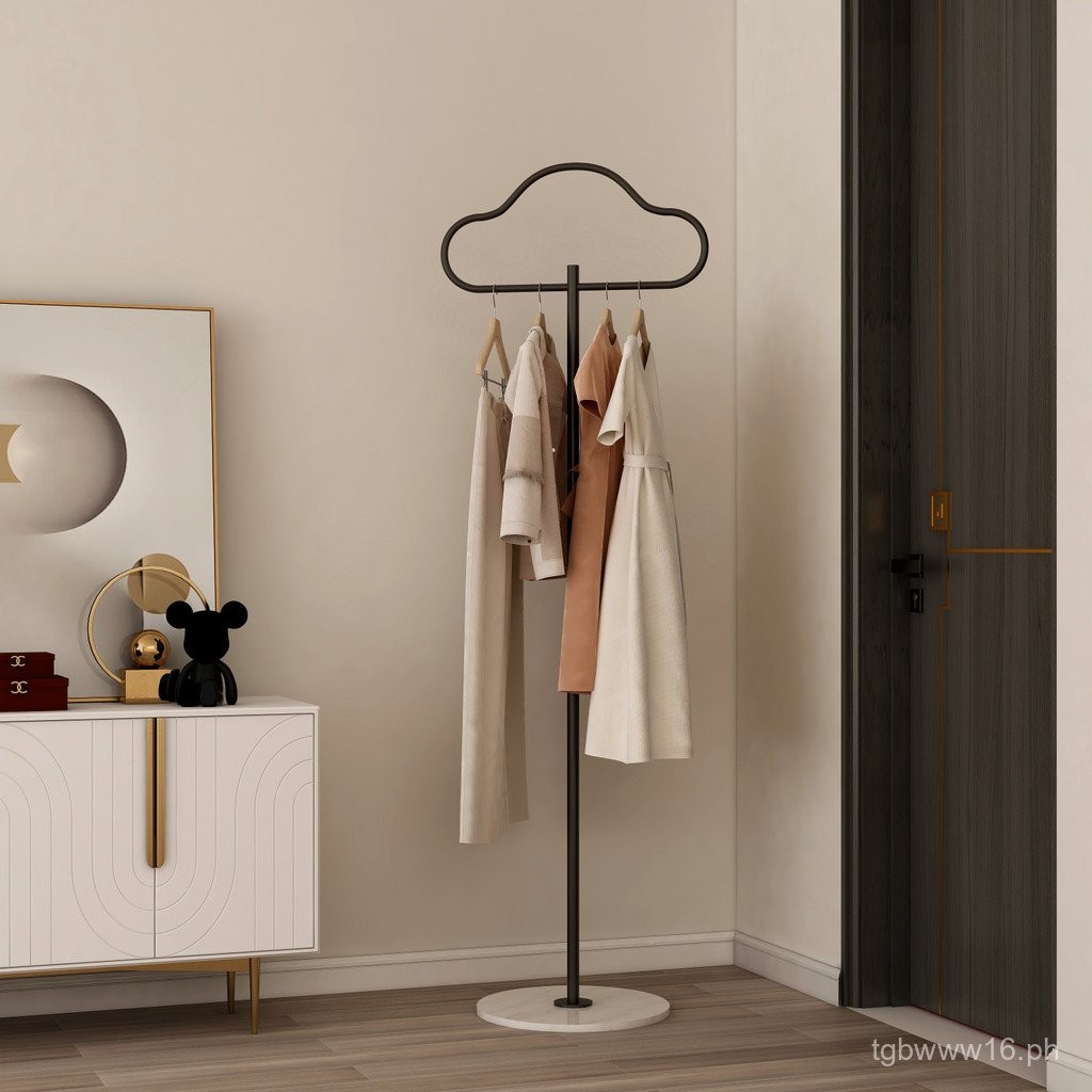 Space-Saving Small Clothes Rack, Floor-Standing Bedside Clothes Holder ...