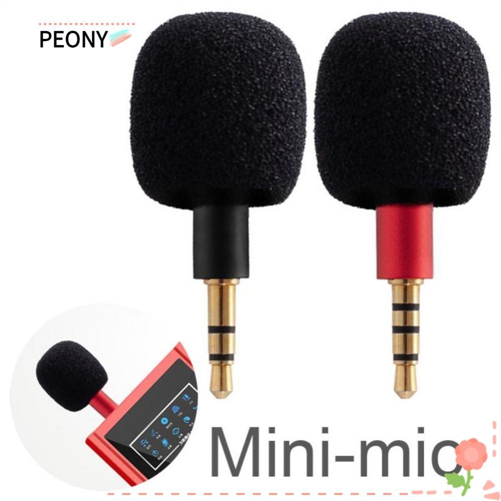 PEONYPH Mini Microphone, Mic 3.5mm 3 Pole Metal Mini Microphone, Plug ...