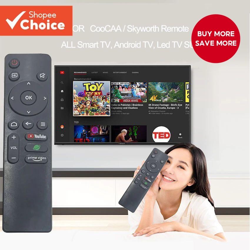 Universal Remote Control Suitable for CooCAA Skyworth LCD TV Smart Tvs ...