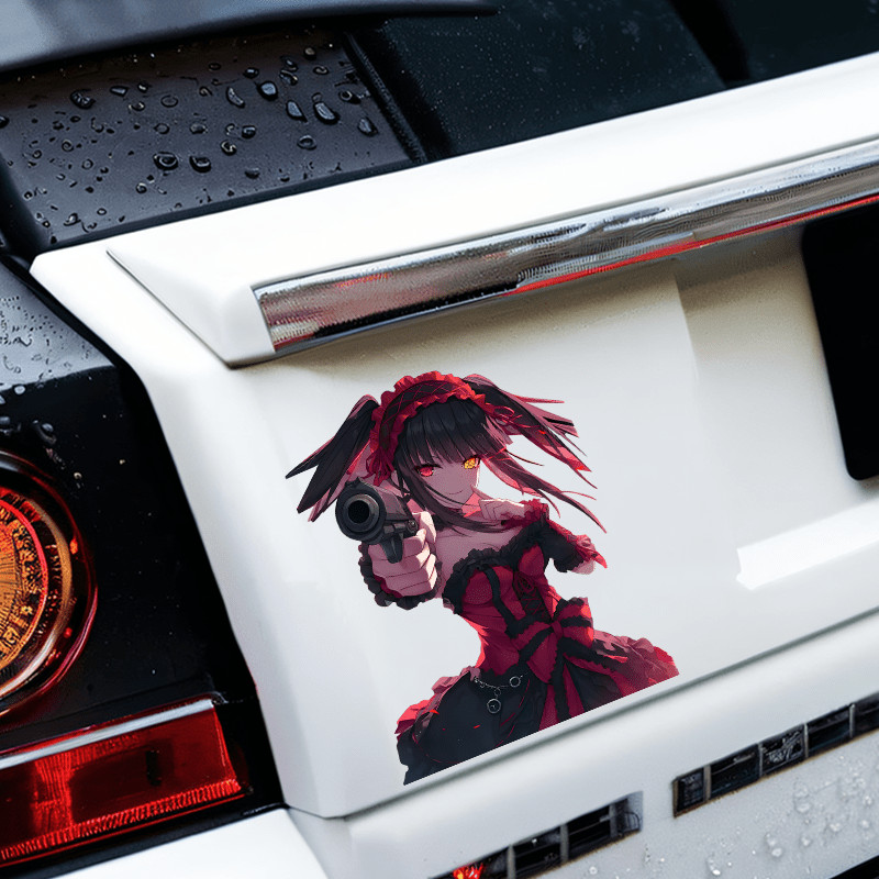 Anime Girl Vinyl Decal for Motorcycles and Cars - Anti-Fog, Heat ...