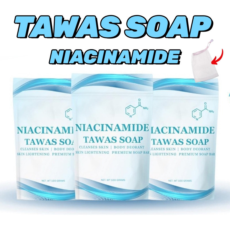 Niacinamide Tawas Soap 100g | skin lightening cleanses skin body deodorant FOR ALL SKIN TYPES ...
