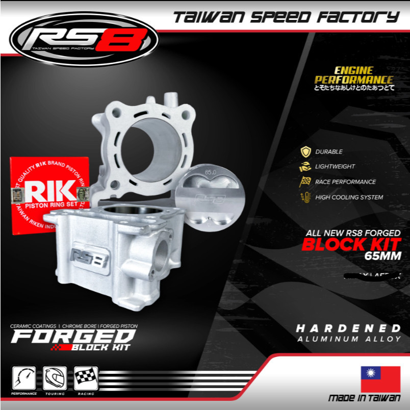 RS8 BLOCK KIT MIO, PCX, CLICK / PCX 150, NMAX / AEROX/MIO 155 | Shopee ...