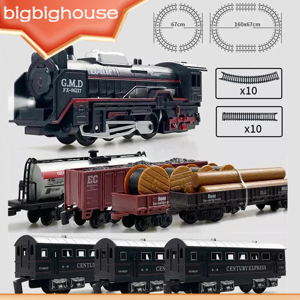 Classic Train Toy Set Gift For Children Who Love Trains Car Railway Tracks Electric Train Toys ...