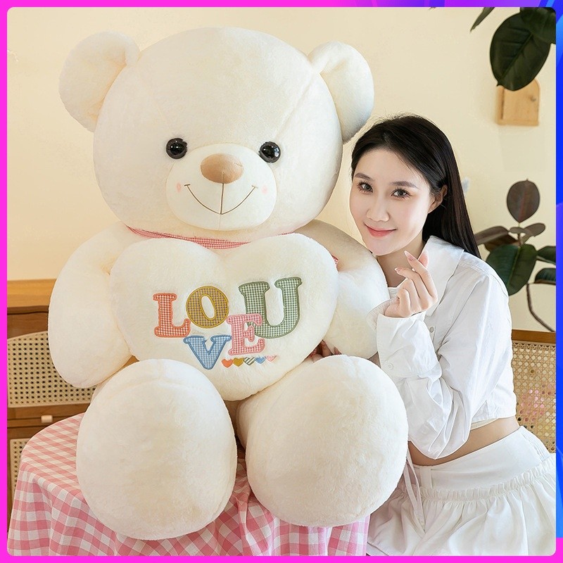 120/130cm big teddy bear stuffed toy human size human size teddy bear ...