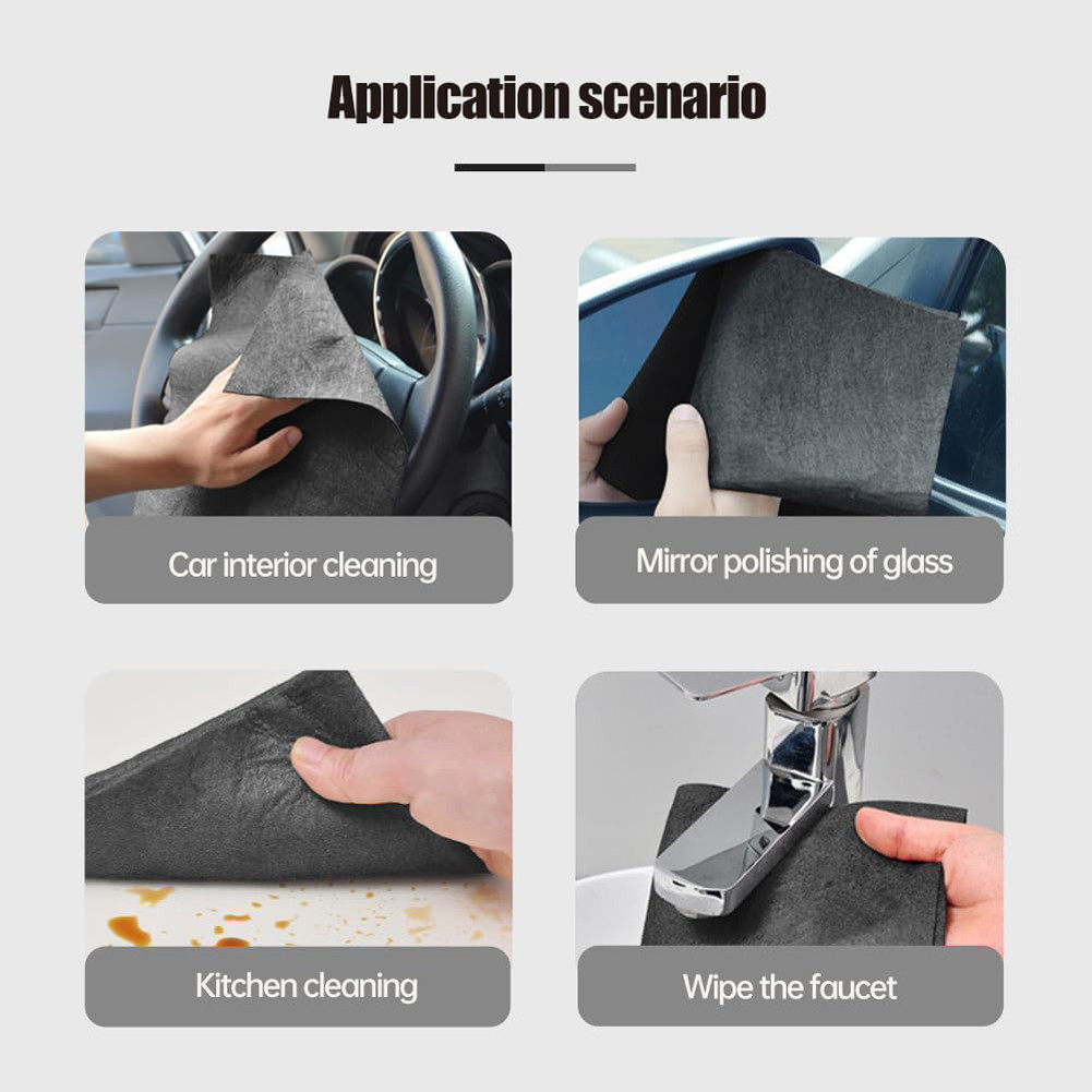 5/10/15 PCS Thickened Magic Cleaning Cloth Reusable No Trace Microfibre ...