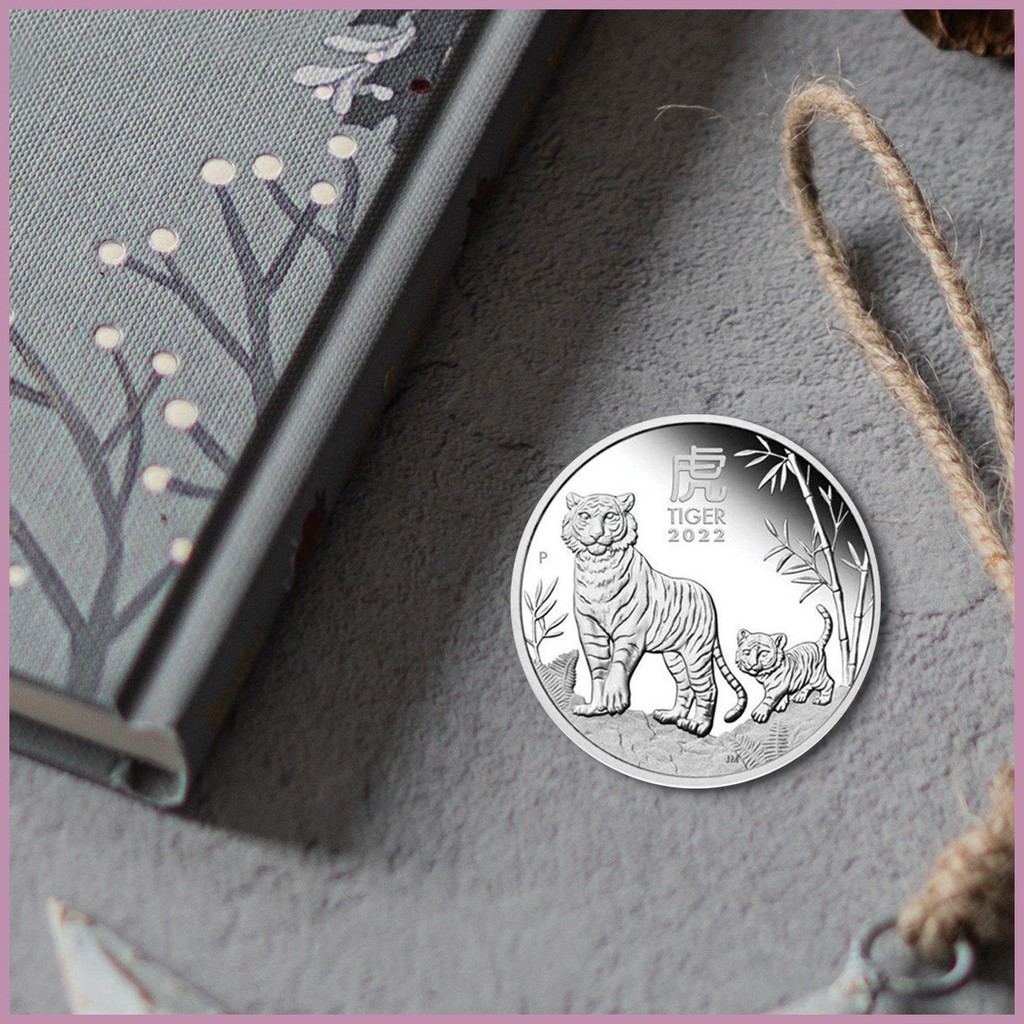 Chinese Zodiac Tiger Coin Metal Tiger Commemorative Coin Solid and ...