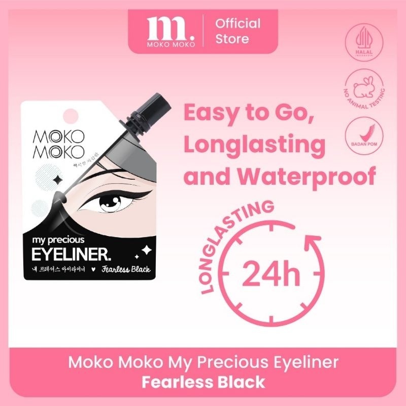 Moko MOKO My Precious Eyeliner Fearless Black - Moomoko Eyeliner Black ...