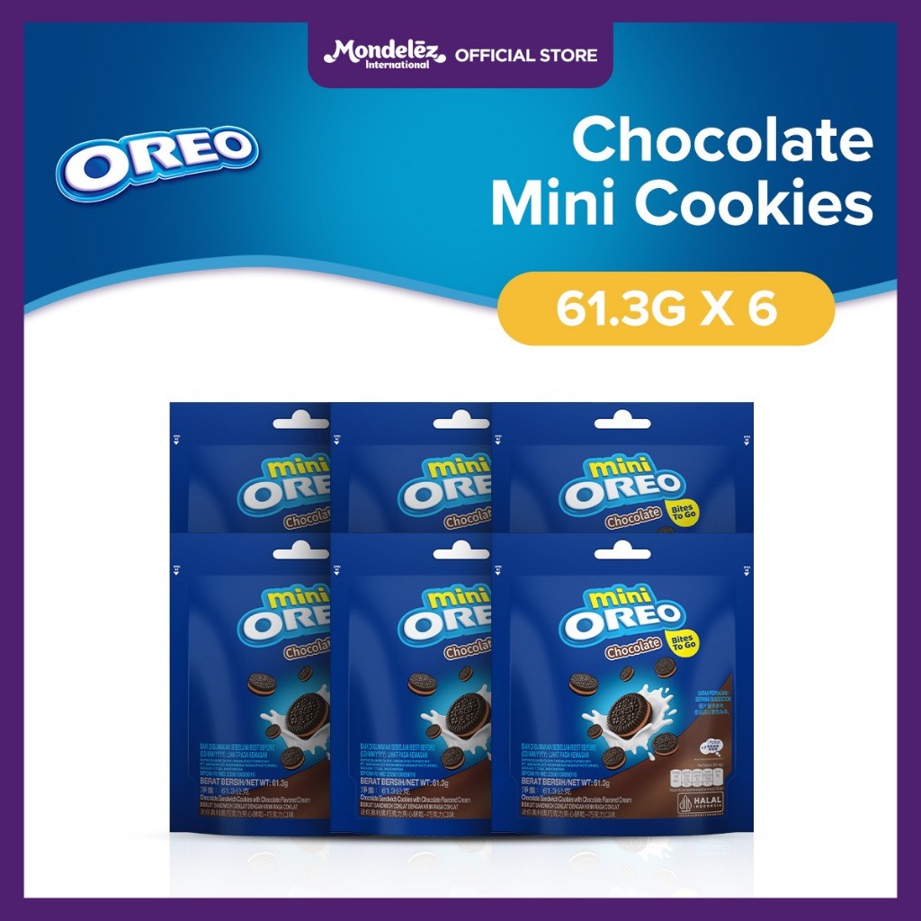 Oreo Mini Stand Up Pouch - Chocolate Flavor 61.3g Sandwich Cookie Snack ...