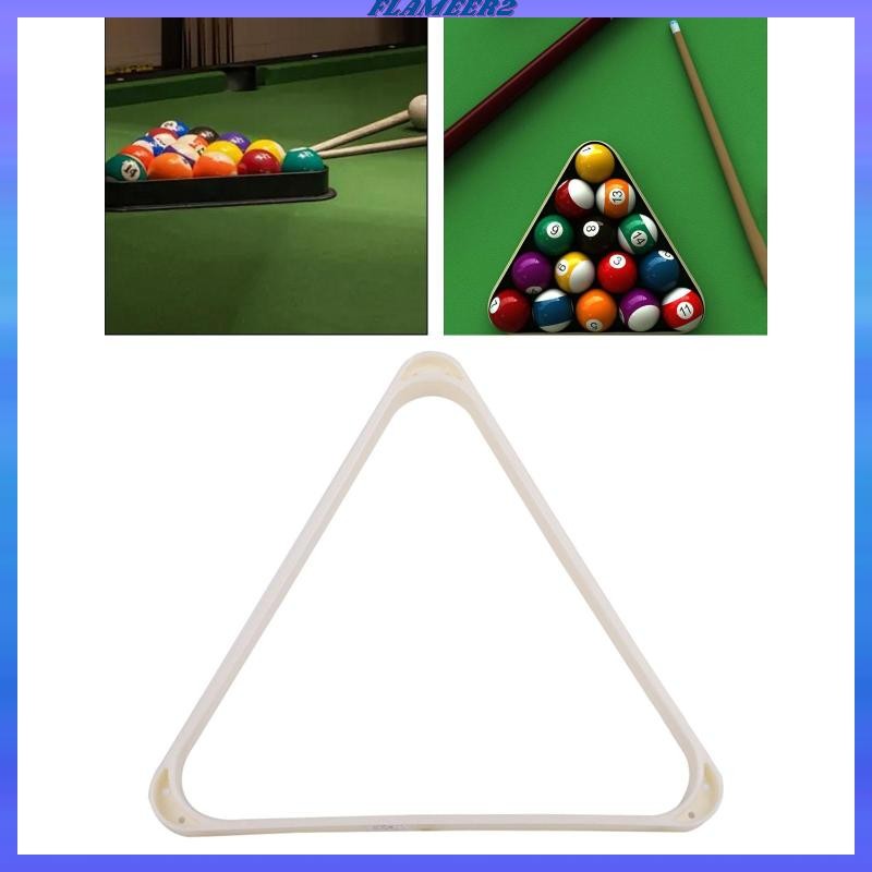 [Flameer2] Pool Table Triangle Ball Rack White Billiard Ball Rack ...