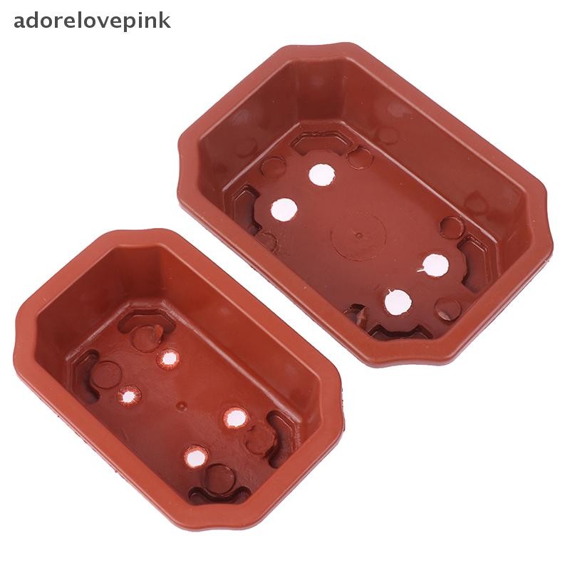 adorelovepink 1pc Pots Vintage Plastic s Growing Pot Rectangular ...