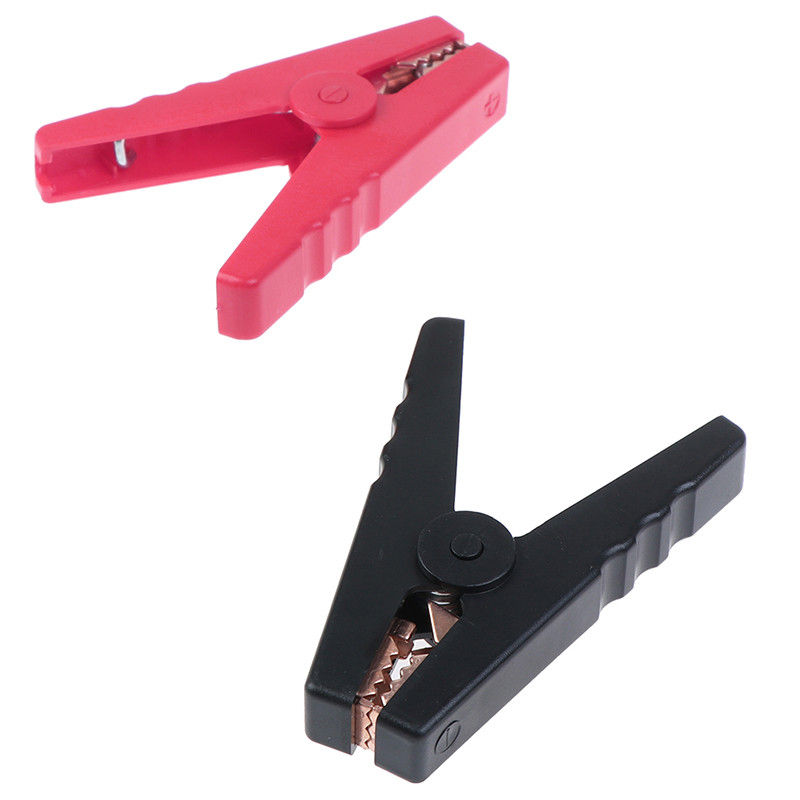 IGO 2Pcs large 100a crocodile alligator clips chargers insulated clamp ...