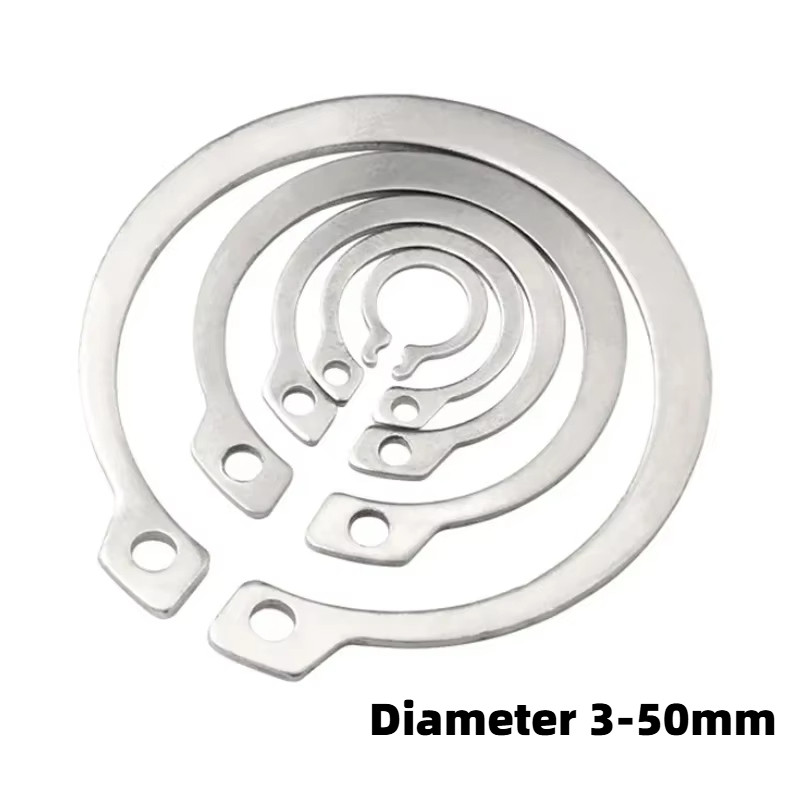 [HKH] GB894 304 Stainless Steel Elastic Retaining Ring for Axis ...