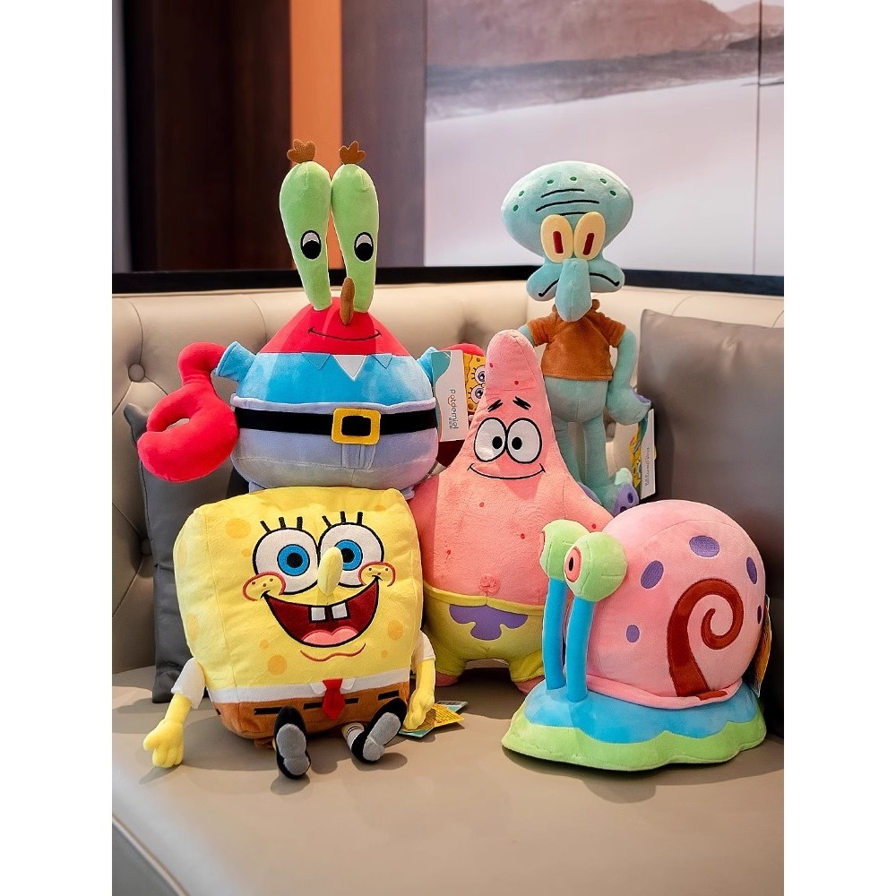 SpongeBob SquarePants Plush Toy , Patrick Star, Mr. Krabs, Squidward ...