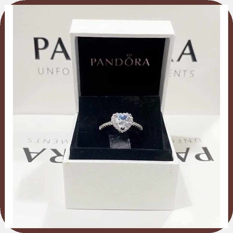 Pandora+H`HeartC?Ring^RP:with%gH:box%CJ:and%V:paper%c:bag | Shopee ...