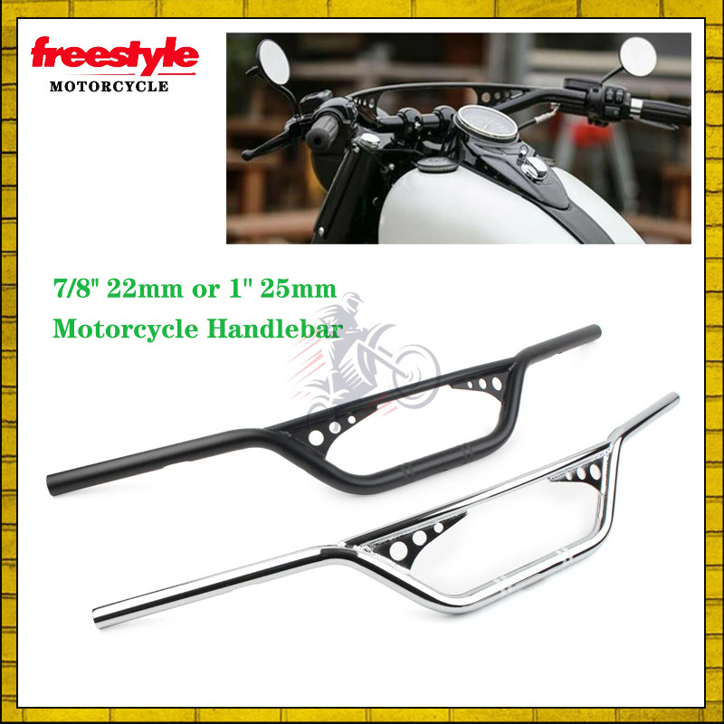 Universal 22mm 25mm 7/8'' 1'' Vintage Motorcycle Handlebar for XL883 ...