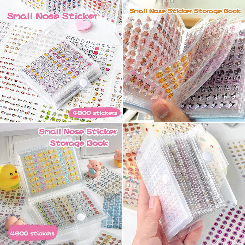 Mini Sticker Organizer Albums Cartoon Decorative Stickers DIY Card ...