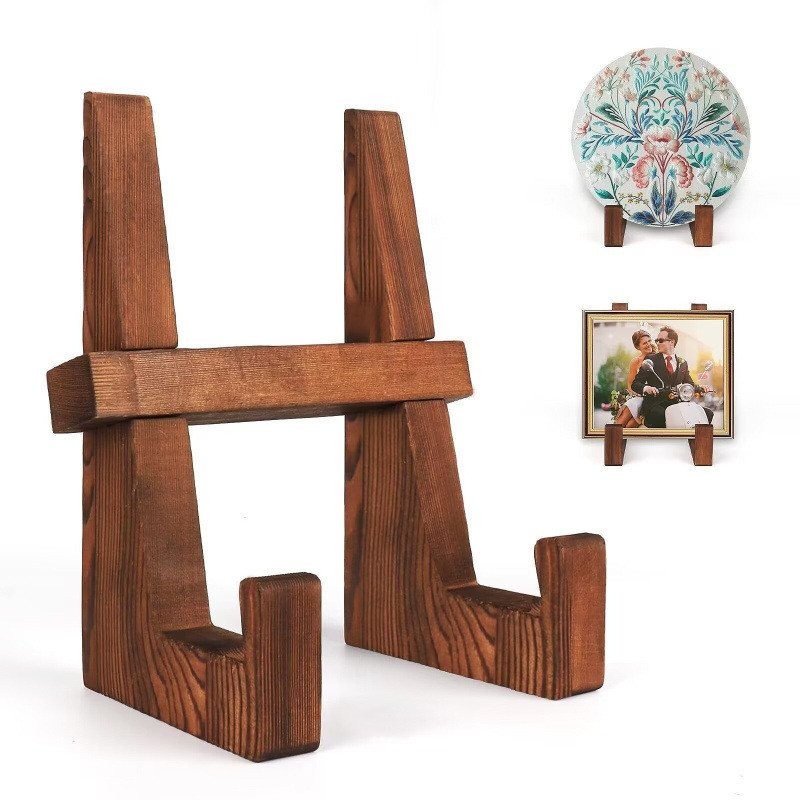 Photo Album Frame Back Support Stand Picture Frame Solid Wood Display ...