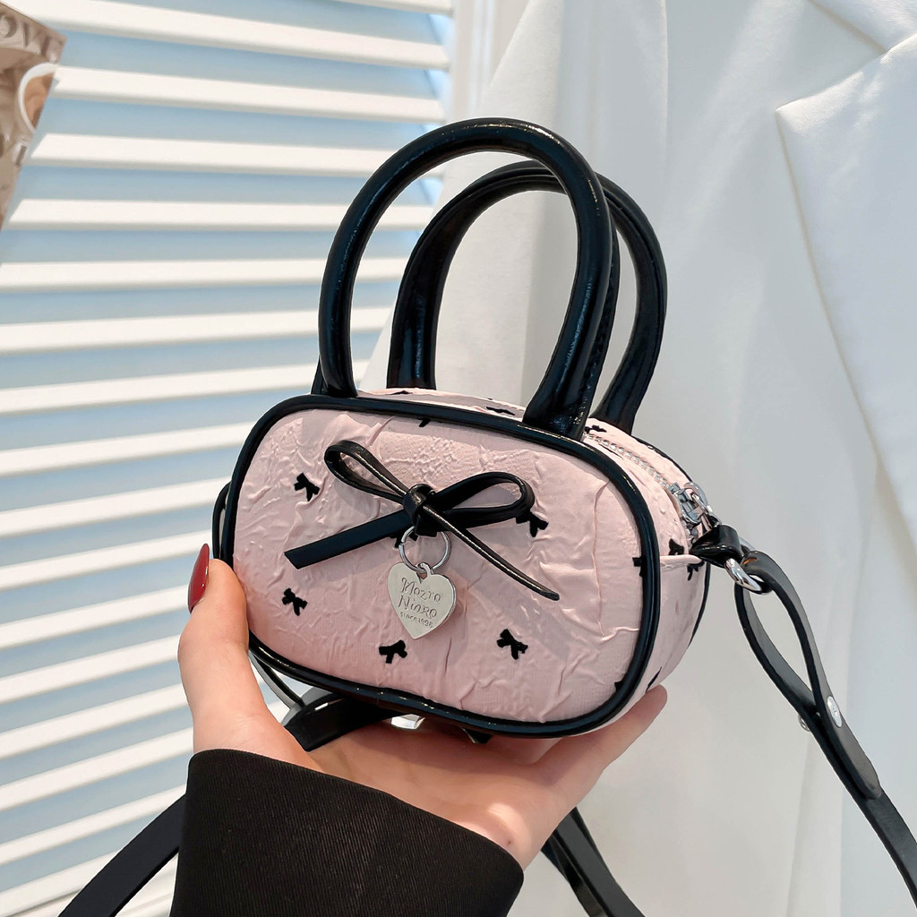 Mini Hand Bag Women's 2025 New Style Trendy Fashion Bow Shoulder Bag ...