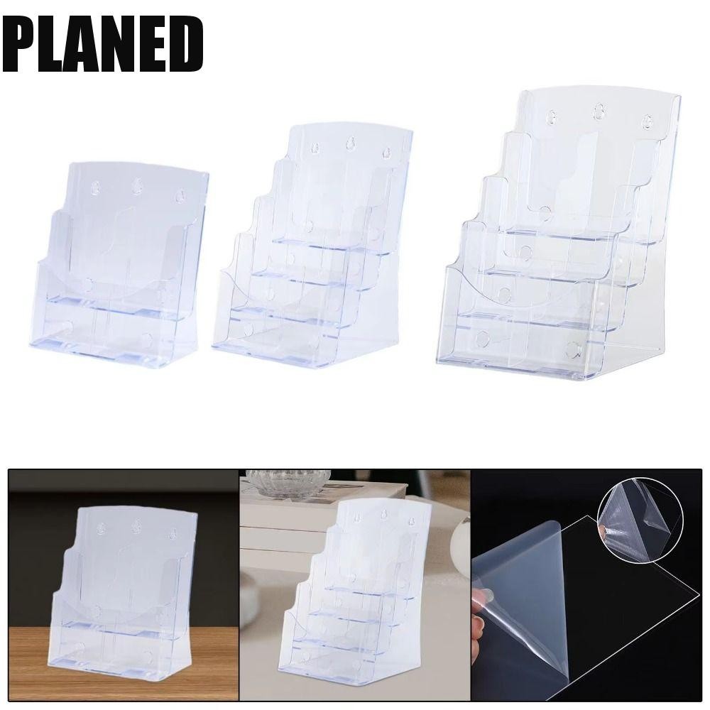 PLANED Clear Flyers Display Stand, A4/A5/A6 2/3/4 Layers Brochure ...