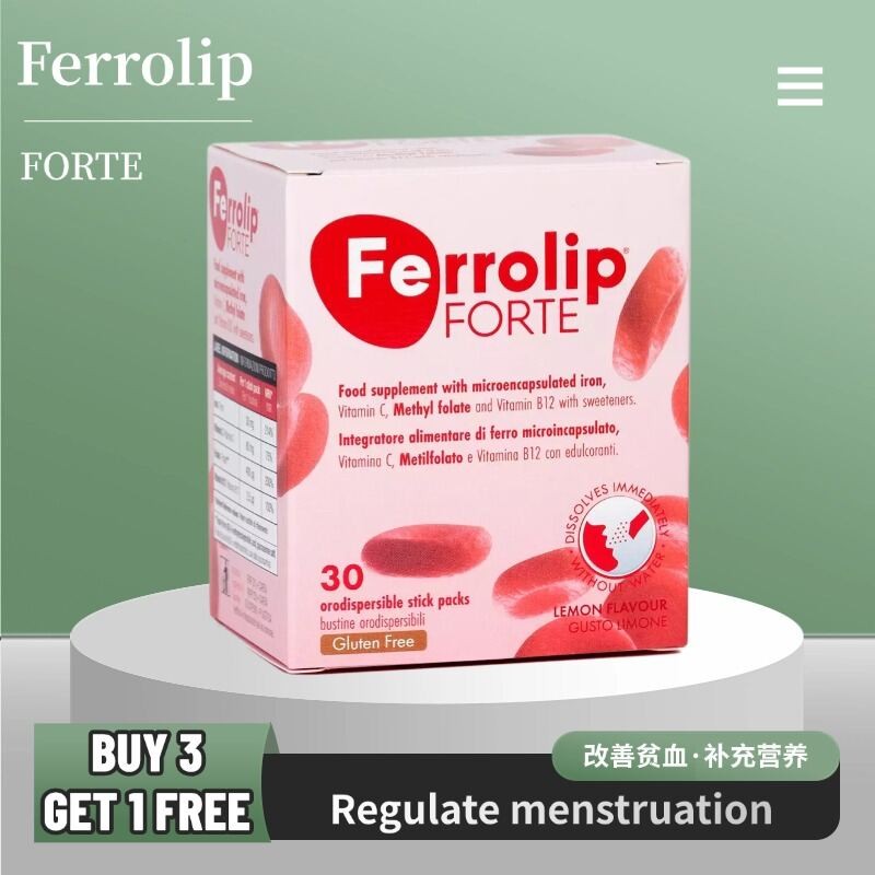 (Ferrolip FORTE Food Supplement - Iron, Vitamin C, Methyl Folate & B12 ...