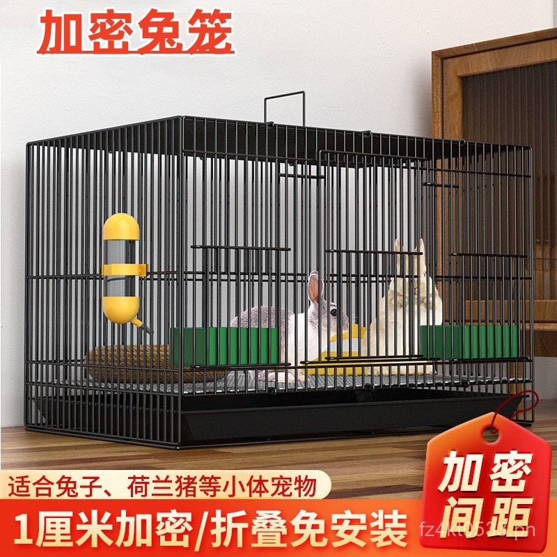 Dutch Pig Cage with Toilet Rabbit Cage Indoor Rabbit Cage Foldable ...