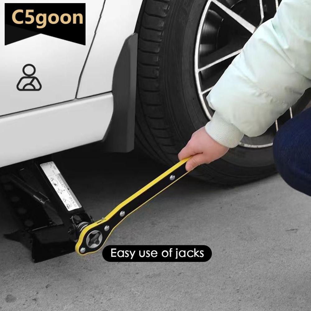C5GOON Auto Car Jack Labor Saving Wrench Tire Ratchet Wrench Tire Jack ...