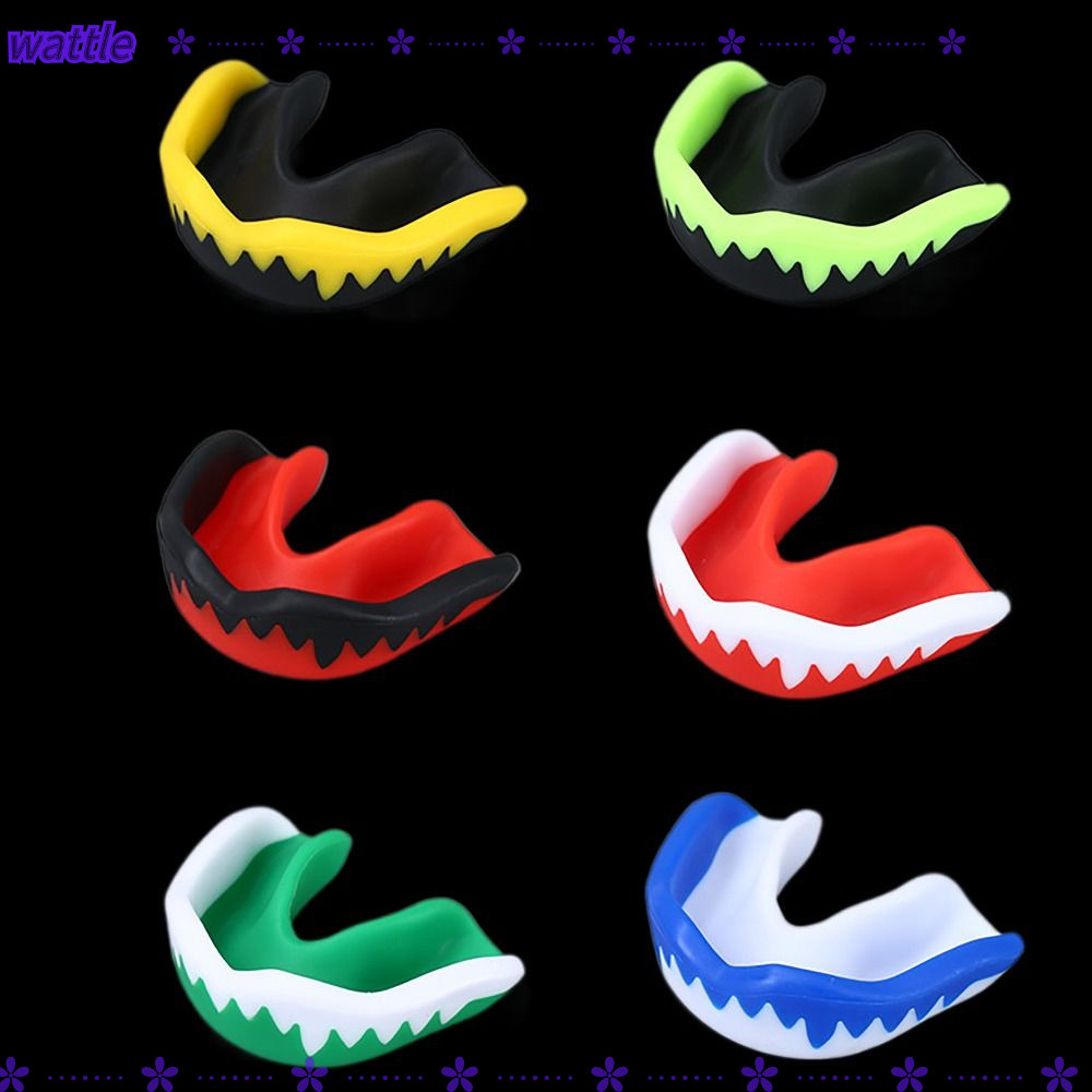 WATTLE Mouth Guard, Color Contrast Safety Teeth Protector, Durable EVA ...