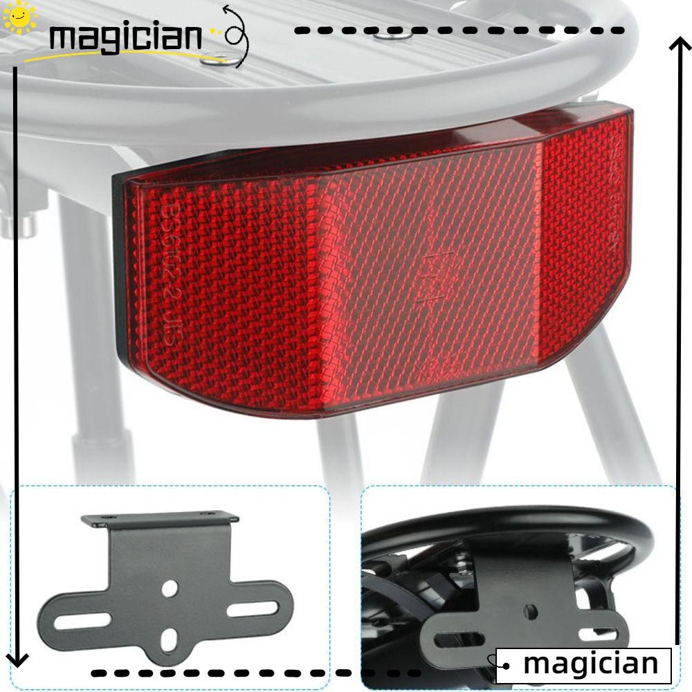 MAG Bike Rack Reflector, Vertical Horizontal Install Red Black Bicycle ...