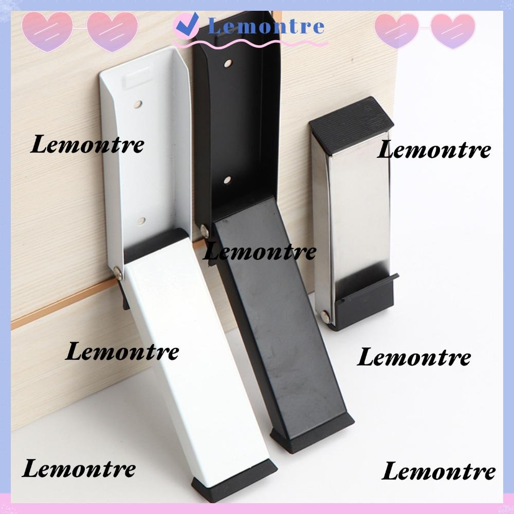 LEMONTRE Folding Door Stop, Self Adhesive No Drilling Door Wedge ...