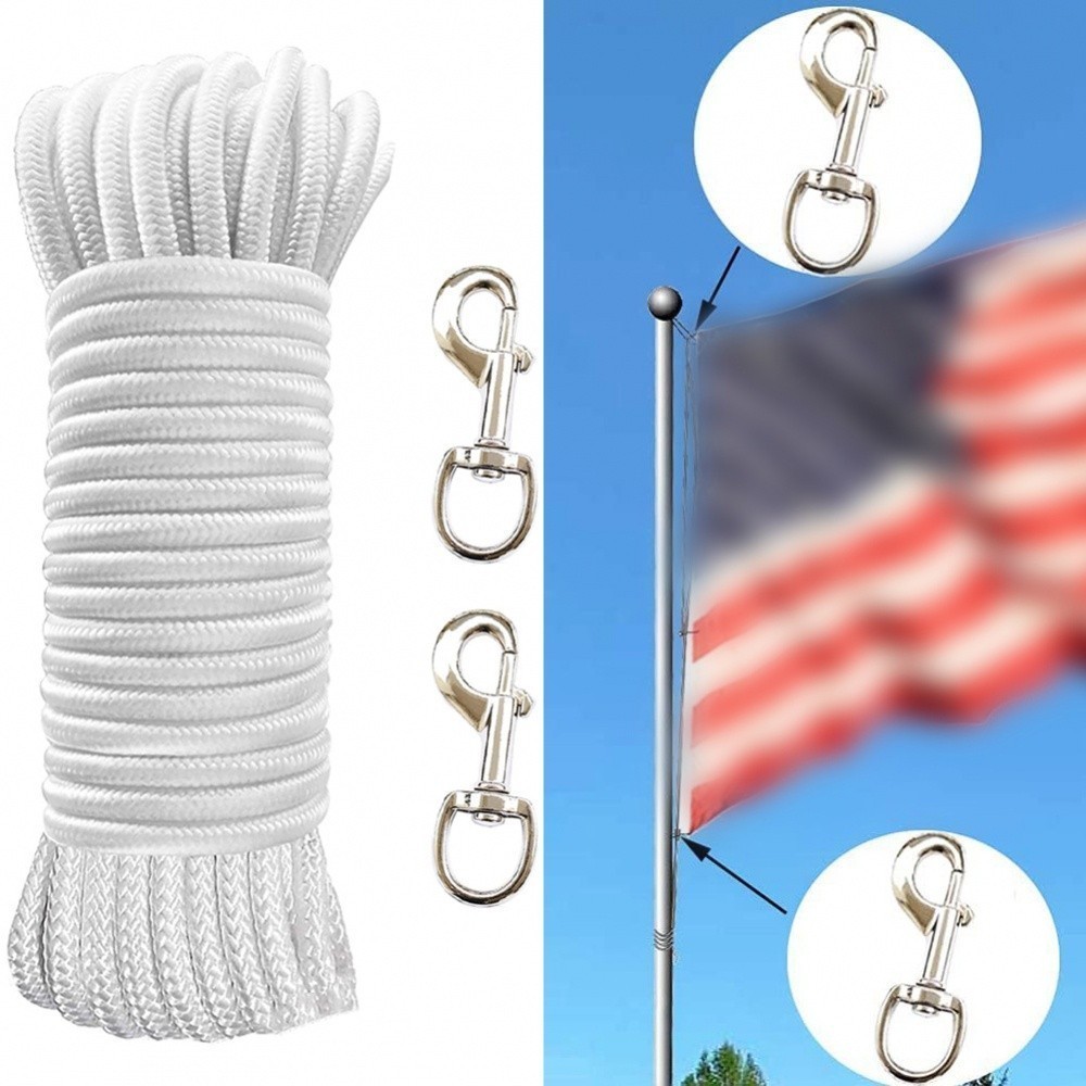 ⭐READY STOCK ⭐Flag Rope Durable Flag Pole Halyard Rope Manufacturing ...
