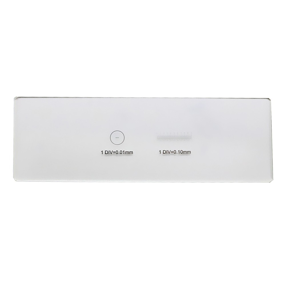 Calibration Microscope Slide Ruler with Optical Glass and Sponge ...