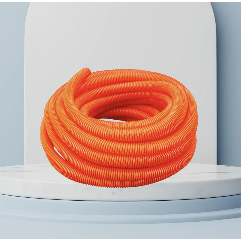PVC CORRUGATED FLEXIBLE CONDUIT HOSE ORANGE | Shopee Philippines