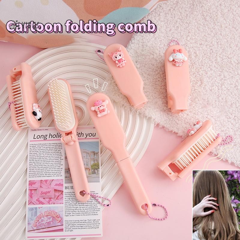 LVIOUS Sanrio Anime Hello Kitty Foldable Hair Comb Kawaii Kuromi My ...