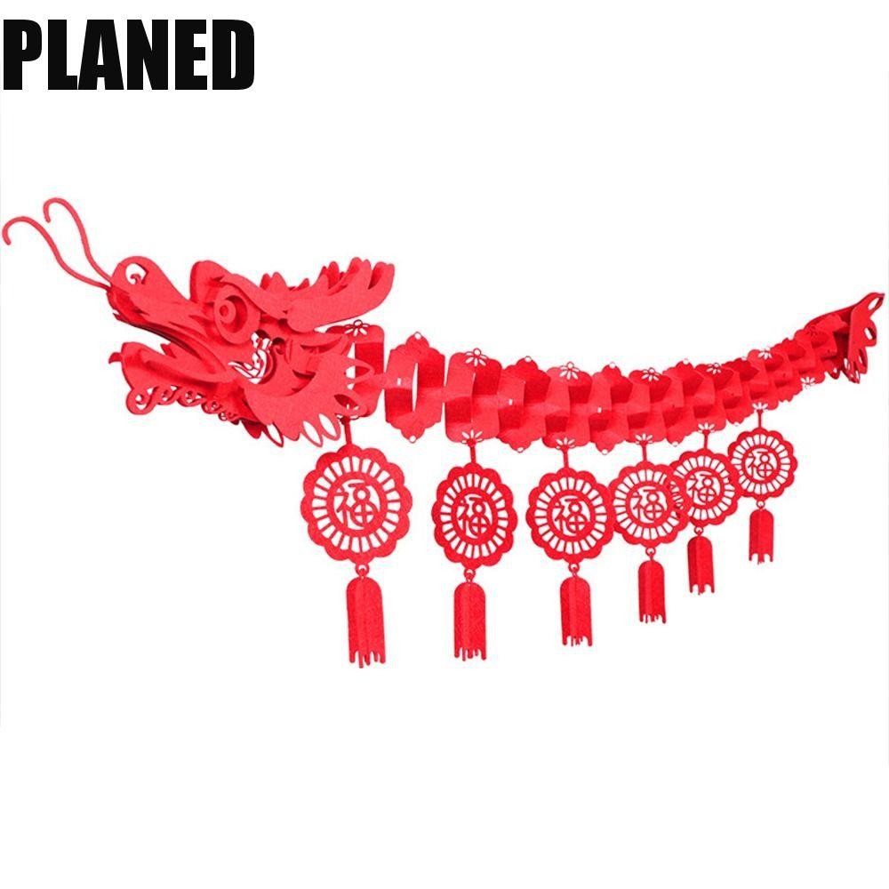 PLANED New Year Dragon Ceiling Decorations, Best Wishes Non-woven ...