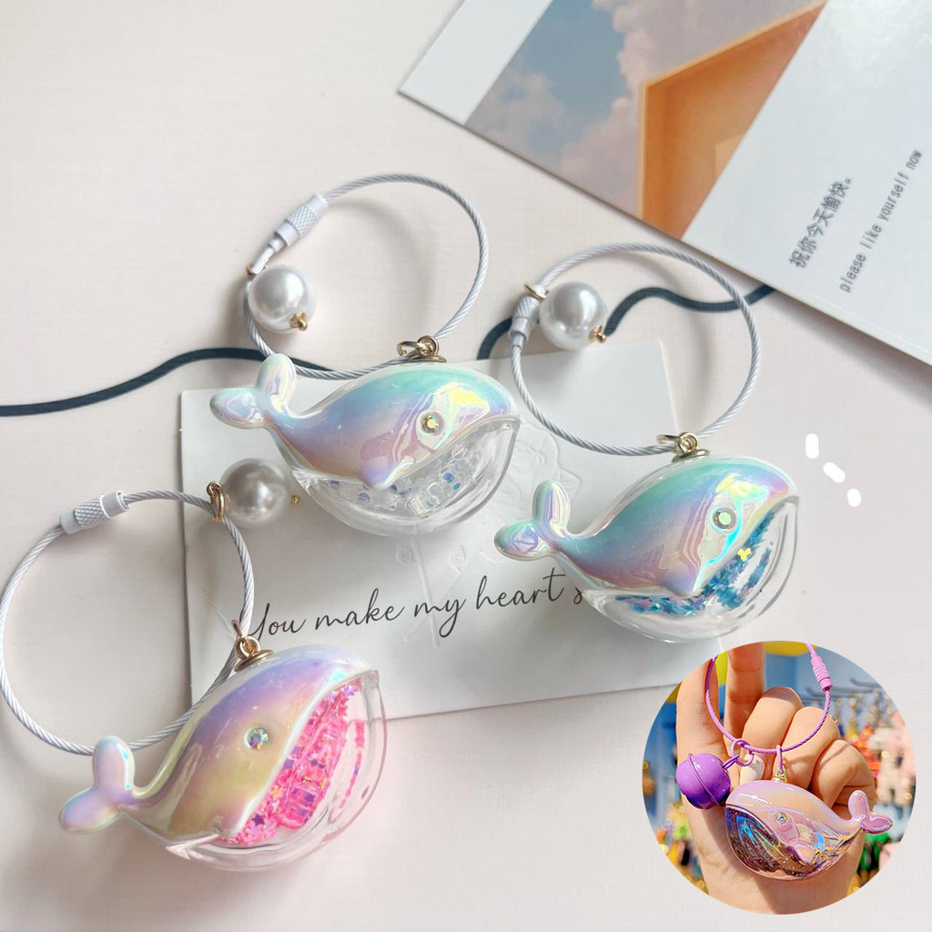 FMPH Bless Cute Whale Dolphin Keychain Marine Animal Doll Kawaii ...