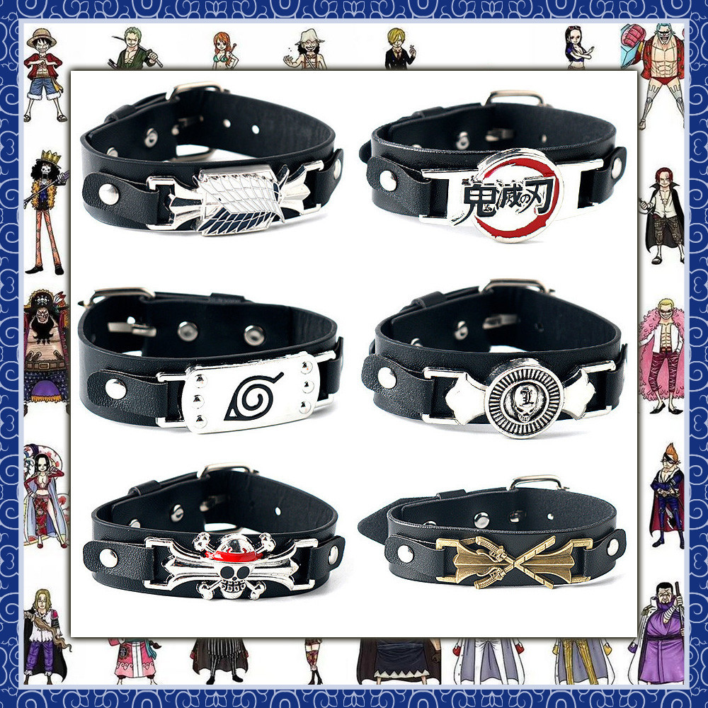 Anime Accessories One Piece Death Note Naruto Attack on Titan Leather ...