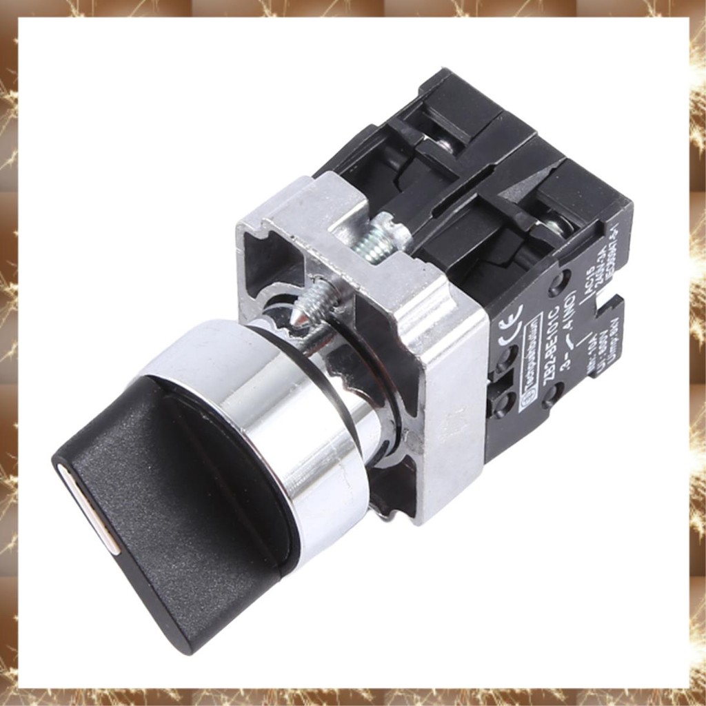 (Y O Q N)22mm Latching 2 NO 3-Position Rotary Selector Select Switch ZB2-BE101C Black | Shopee ...