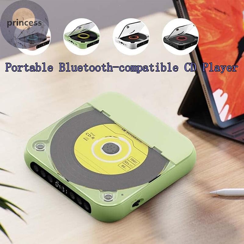 Princes CD Player Portable Speaker LED Screen Stereo Player HIFI Sound ...