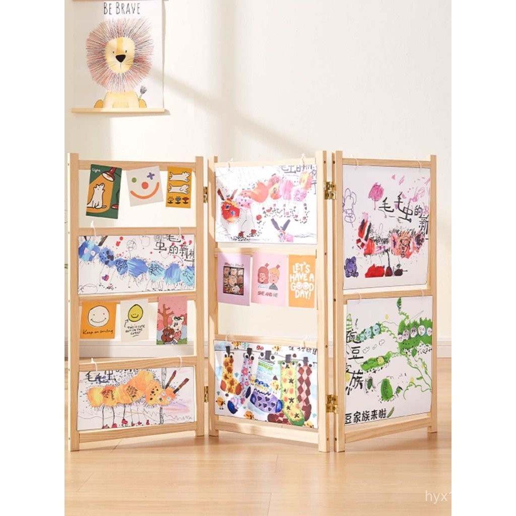 Display Stand Kindergarten Display Stand Foldable Creative Art ...