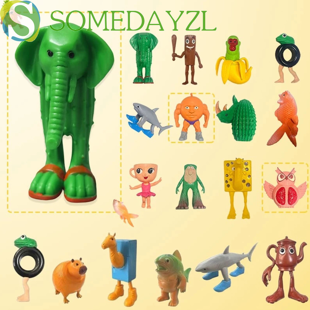 SOMEDAYZL Tung Tung Sahur Funny Model, Shark Bombardino 3D Printing ...