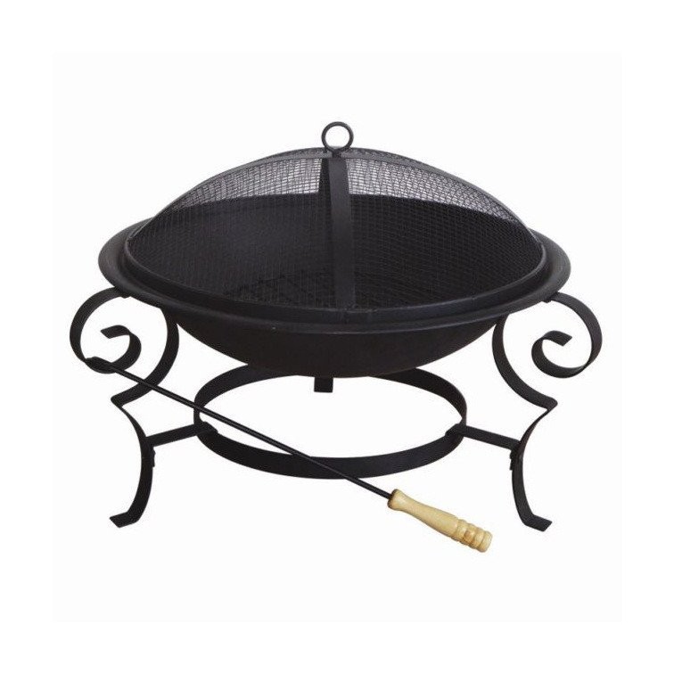 Floor-Standing Fireplace Cover Stick Burner Stove Triangle Fire Bell ...