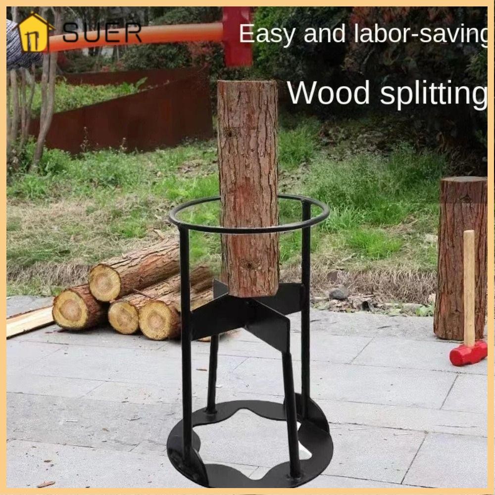 SUER1EN Firewood Kindling Splitter, Manual Log Splitting Tool Wood ...