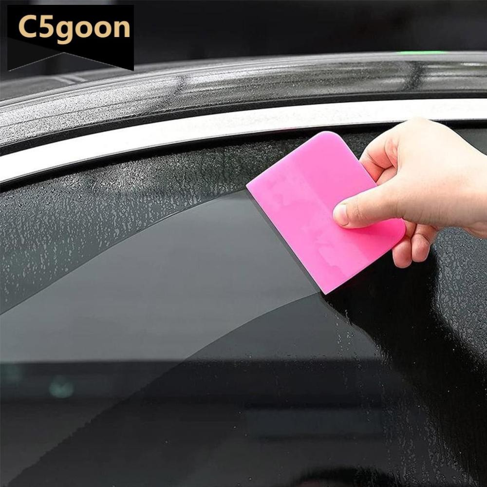 C5GOON Car Scraper Soft Rubber Window Squeegee Glass Pink Auto Water ...
