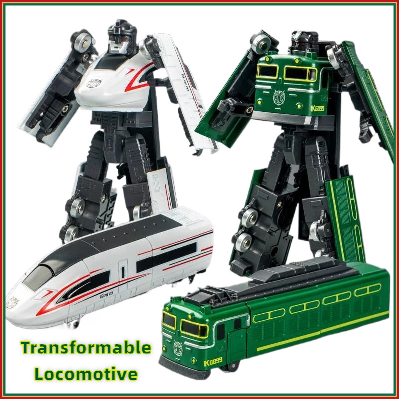 Super Alloy Transformable Train Robot Toy Convertible Train and Robot ...