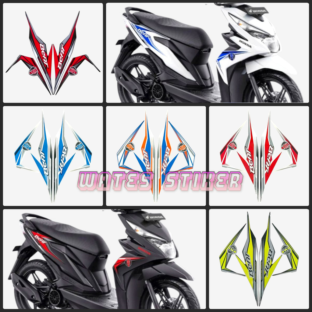 Striping Decal Polet Sticker for honda beat fi esp 2019 CW Fullset ...