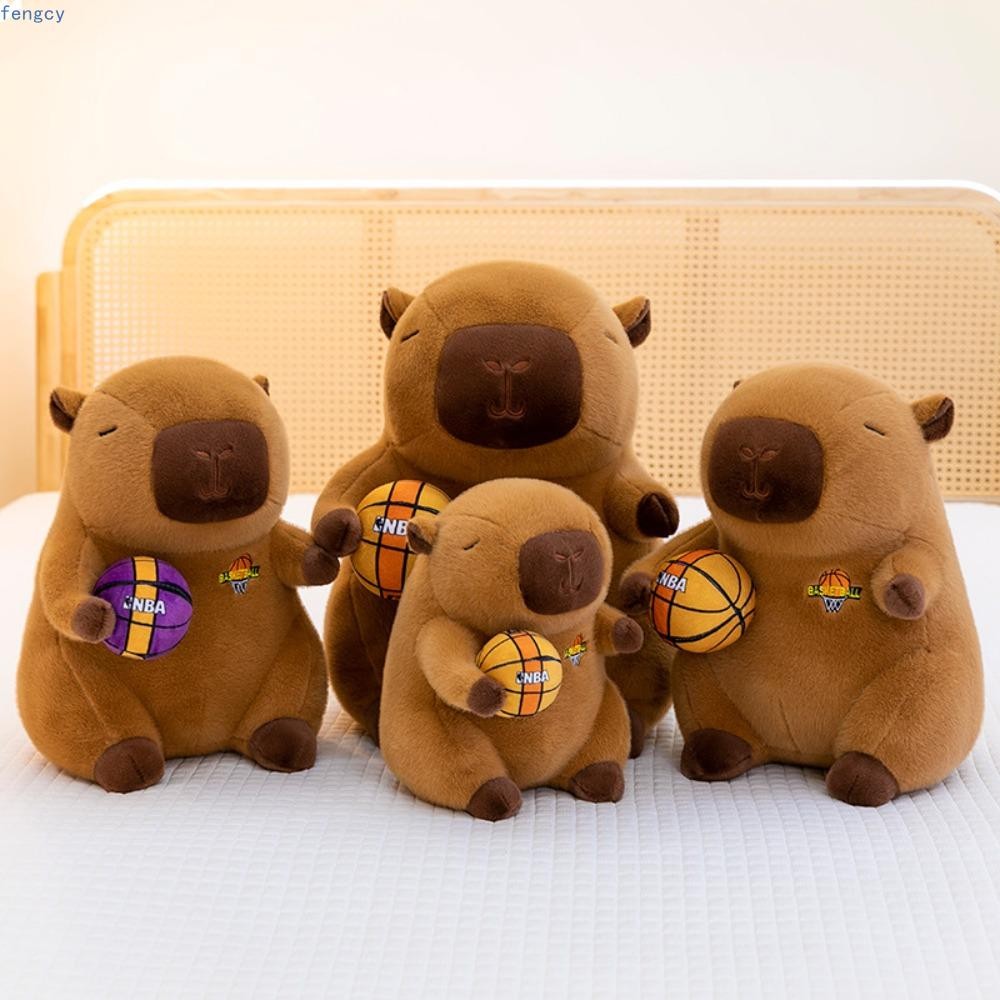 FENGCY Capybara Plush Doll, Basketball Sport Capybara Plush Toy ...