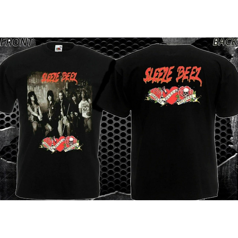 Sleeze Beez - Screwed Blued and Tattooed - Glam Metal Band T-Shirt ...