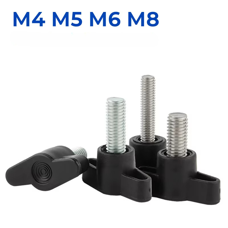 [HKH] M4 M5 M6 M8 Hand Tighten Handle Bolts Plastic Head Z-handle ...