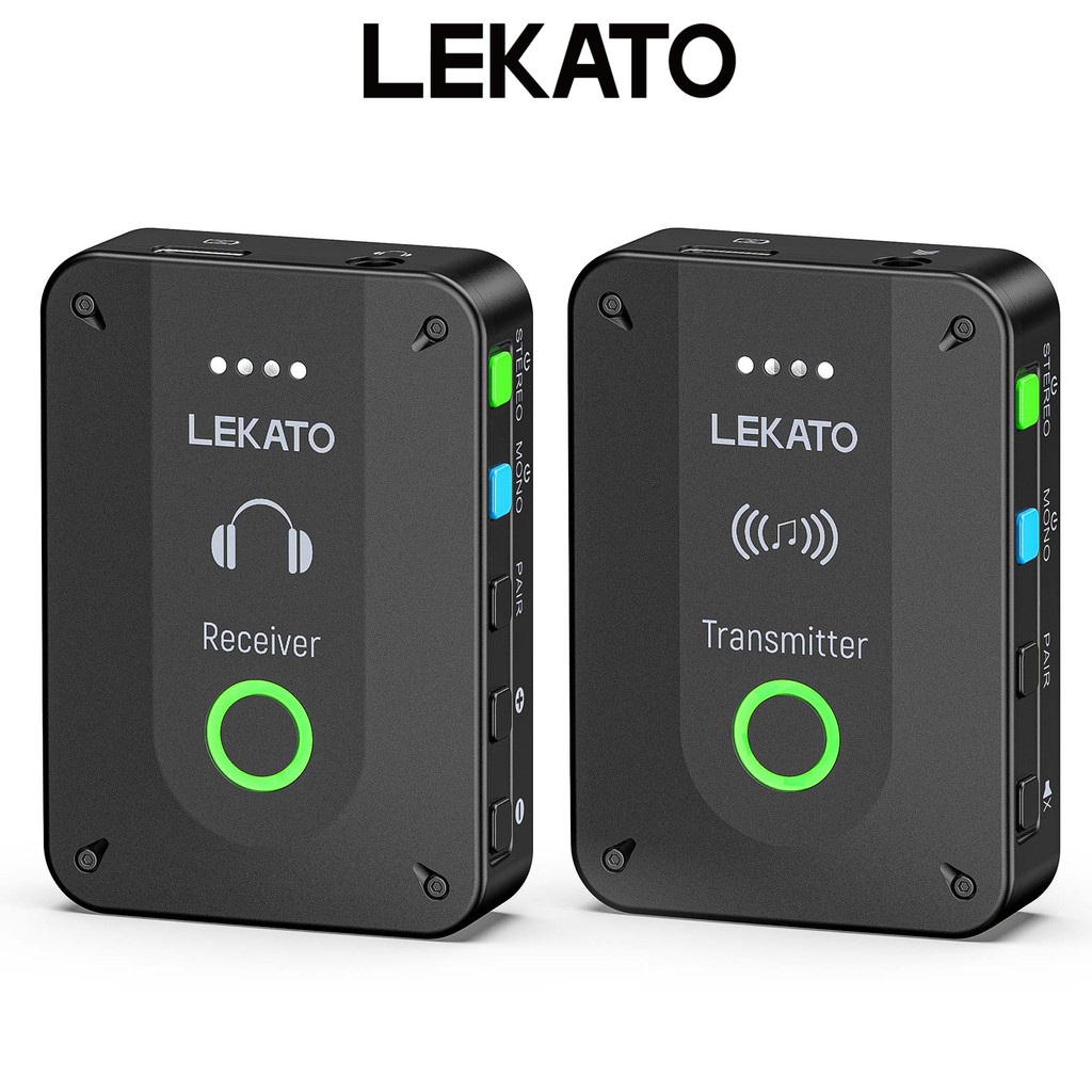 LEKATO MS-02 In Ear Monitor System 2.4G Wireless IEM Transmitter ...