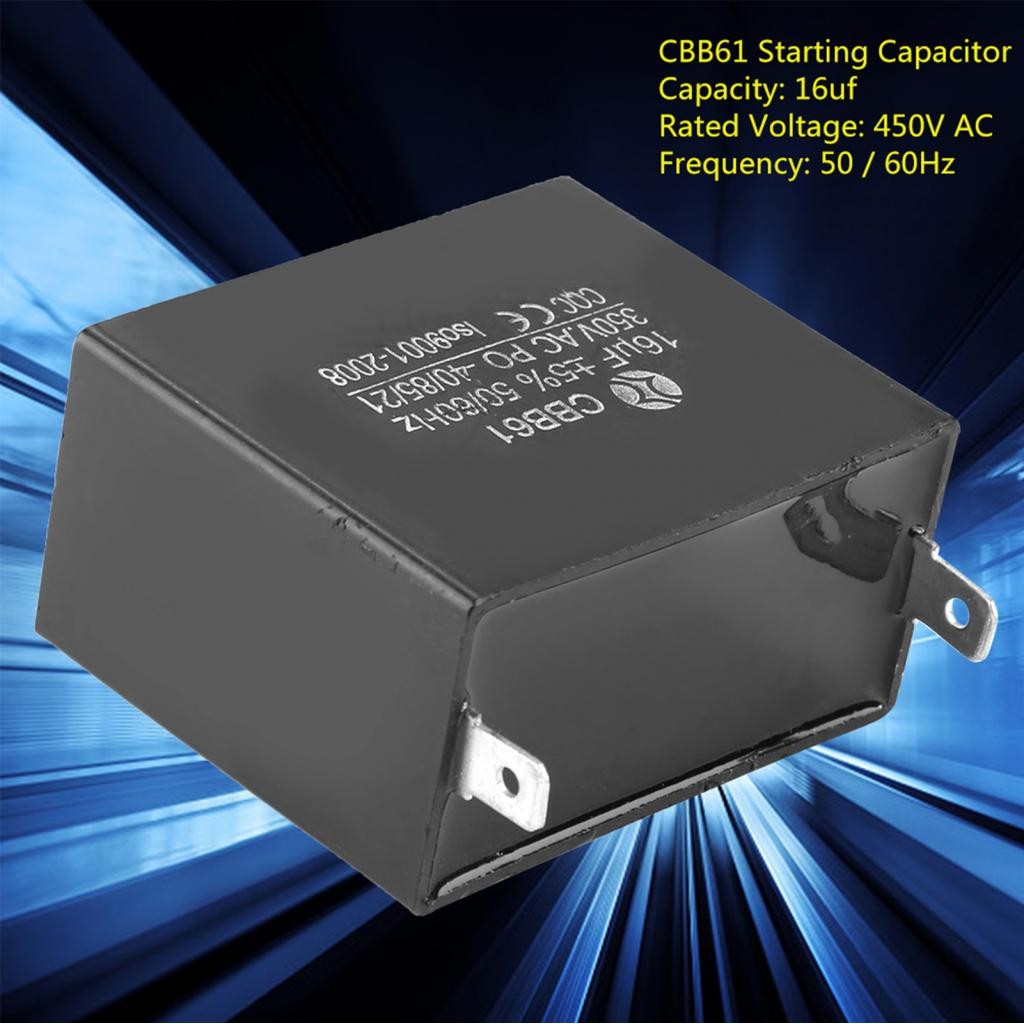 CBB61 Motor Capacitor 16uF 350V AC Generator CQC Run Start for ...